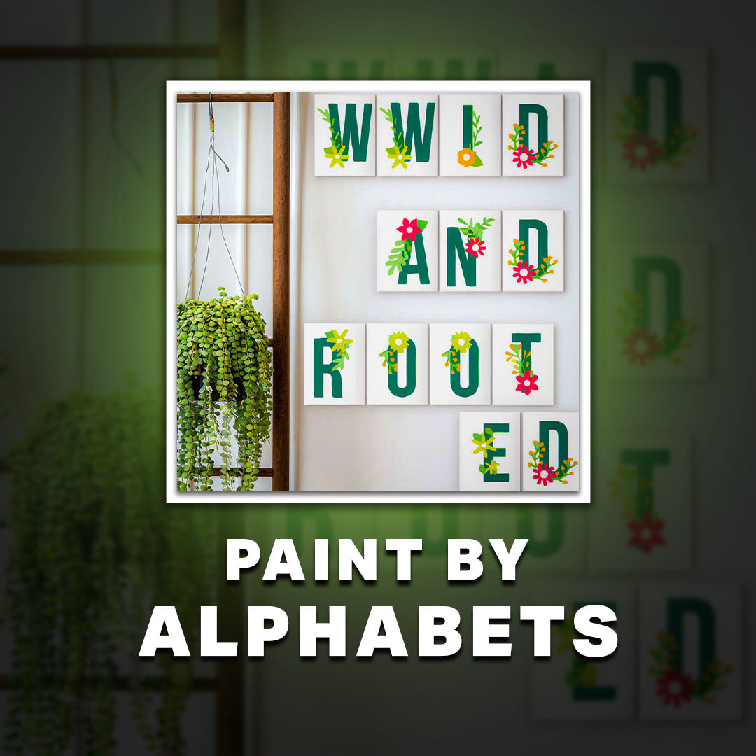 Paint by Alphabets Kits | Unique DIY Creative Gift Idea
